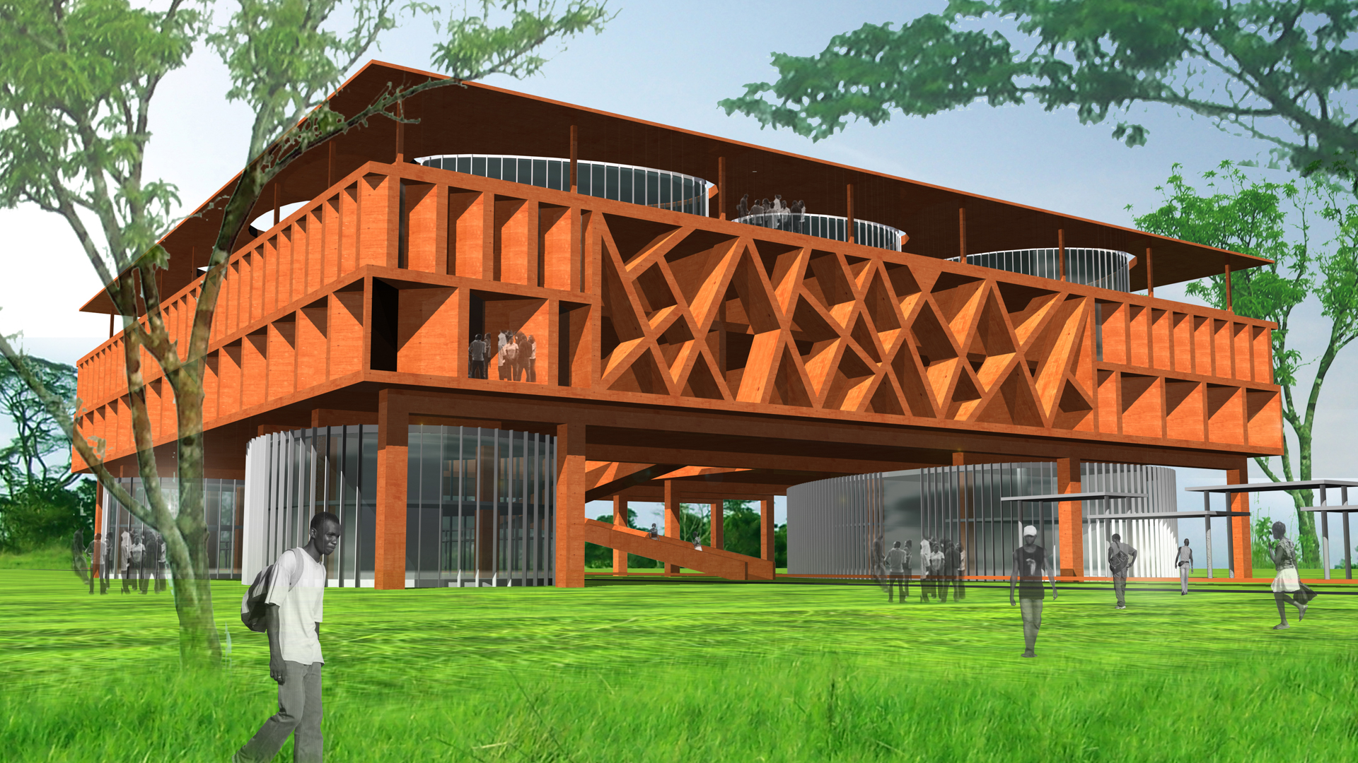 universiteits campus gabon - bkvv architecten